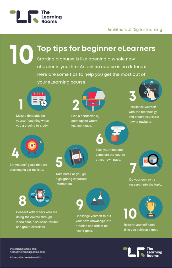 10 top tips for beginner eLearners - The Learning Rooms